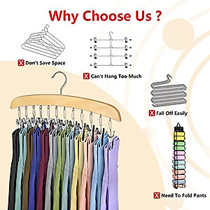 Pants Hangers Space Saving Closet Organizer-Legging Organizer for Closet for Leggings/Jeans/Skirts, Storage Clothes for 2 Pack