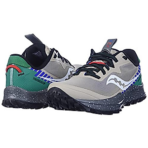 Saucony Women's Peregrine 11 Trail Running Shoe, Light Grey/Green, 7.5 M