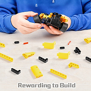 PREPOP Race Car Building Toys for 6-10 8-12 Year Old Boys - Christmas Birthday Gifts for Kids, 2in1 STEM Remote Control Building Kit for Age 6 7 8 9 10 11 12+