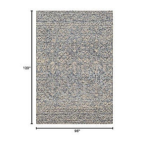 BoutiqueRugs Radisson Bohemian, Transitional Area Rug - Navy, Blue, Taupe - 8' x 10'