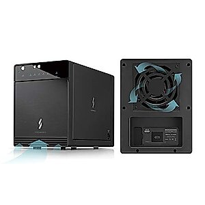 Mediasonic USB 3.2 4 Bay 3.5” SATA Hard Drive Enclosure DAS – USB 3.2 Gen 2 10Gbps Type C | USB-C (HF7-SU31C) Support 24TB HDD