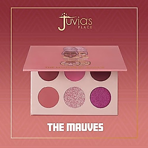 Juvia's Place Palette The Mauves - Deep Browns, Purple & Pink, Shades of 6, Nude to Light Mauves, Pressed Pigments Palette, Professional Makeup, Pigmented Pan Palette for Color & Shine