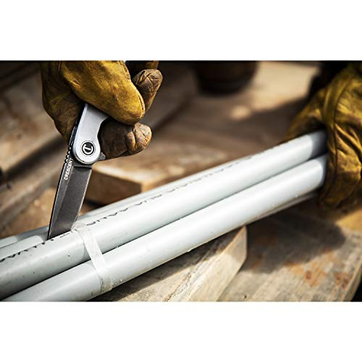 Crescent 3-1/4 Inch Drop Point Aluminum Handle Pocket Knife - CPK325A