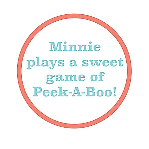 Disney Baby Peek-A-Boo Interactive Plush Stuffed Animal with Sounds, Minnie Mouse, Pink, Kids Toys for Ages 09 Month by Just Play