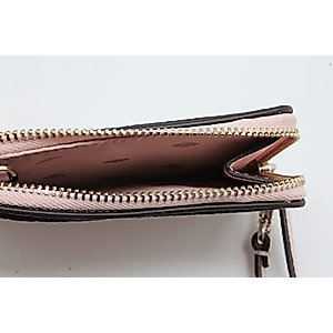 Kate Spade New York Leila Leather Card Holder Wristlet Rose Smoke