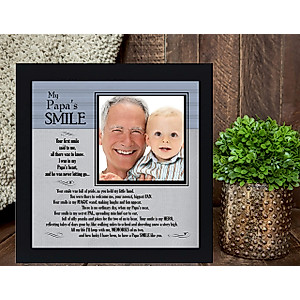 The Grandparent Gift My Papa's Smile Frame