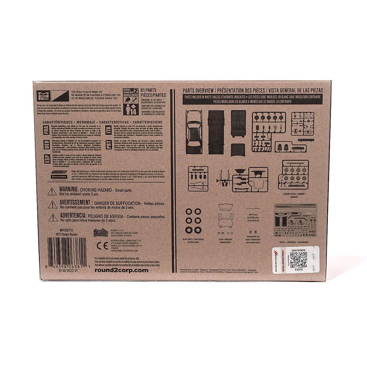 MPC 1971 Dodge Demon 1:25 Scale Model Kit