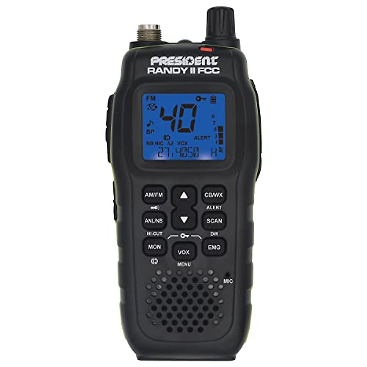 President Electronics RANDYII Handheld Radio With Large Lcd Screen