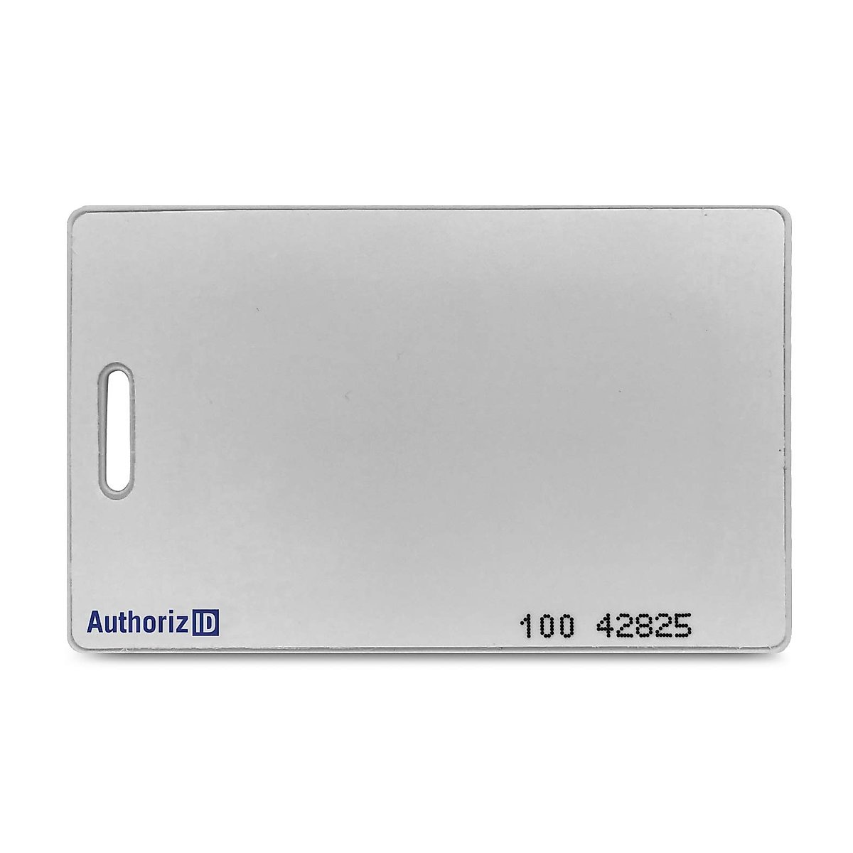 AuthorizID 100 – 26 Bit H10301 125 KHz Clamshell Proximity Card Wiegand T5577 chip. Compatible with 1386 1326 7610 1586 1391 and 1346. Works with Nearly All Access Control Systems. Free tech Support.