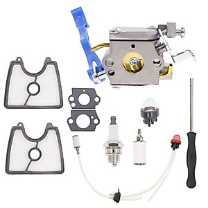 Hutdkte 545081811 Carburetor for Husqvarna 125B 125BX 125BVX Leaf Blower C1Q-W37 with 545112101 Air Filter 581798001 Fuel Line Kit