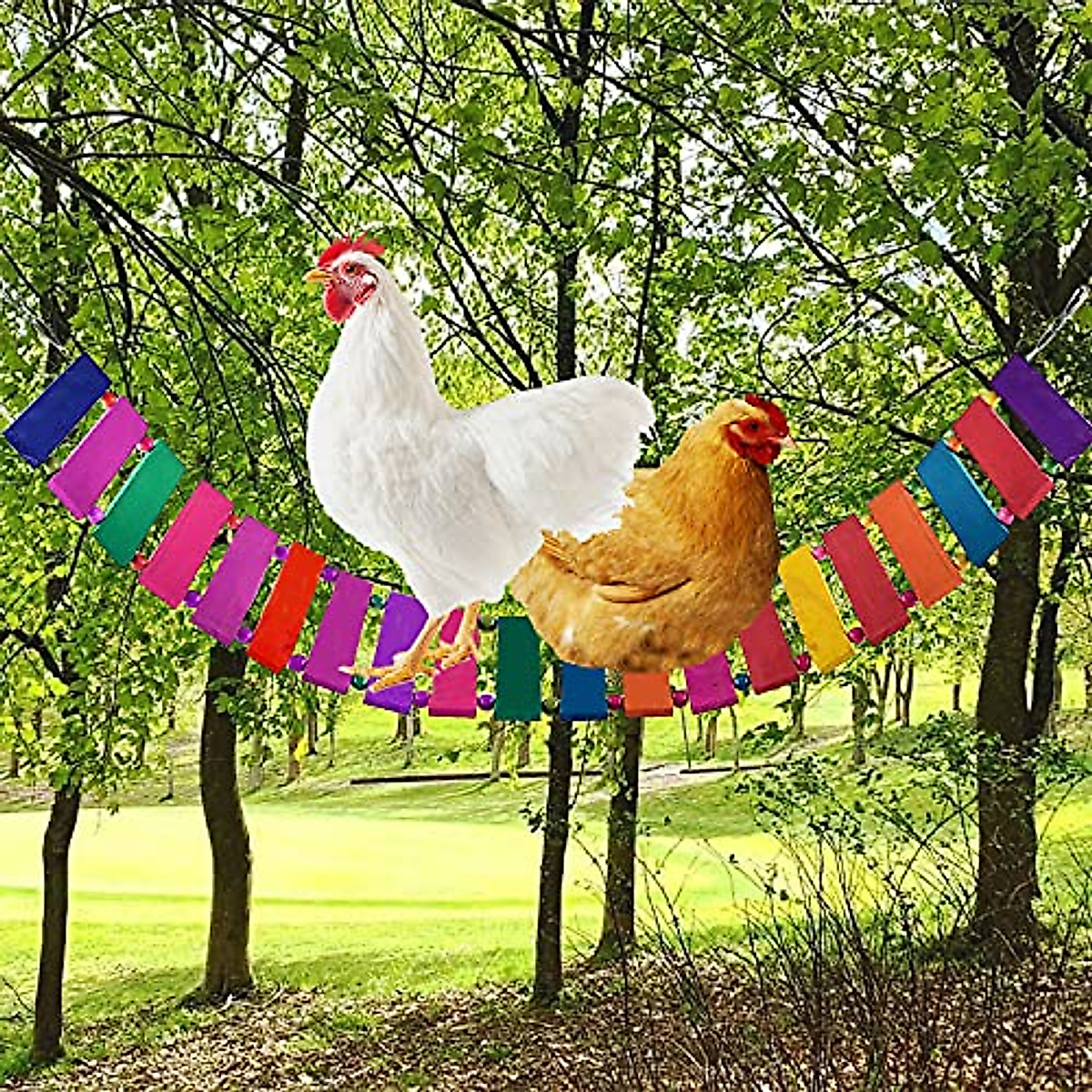 Chicken Swing Perches Toy Wooden Chicken Perch Ladder Toys Chicken Swing Ladder Toys Chicken Bridge Toys for coop Chicken coop Accessories Toys
