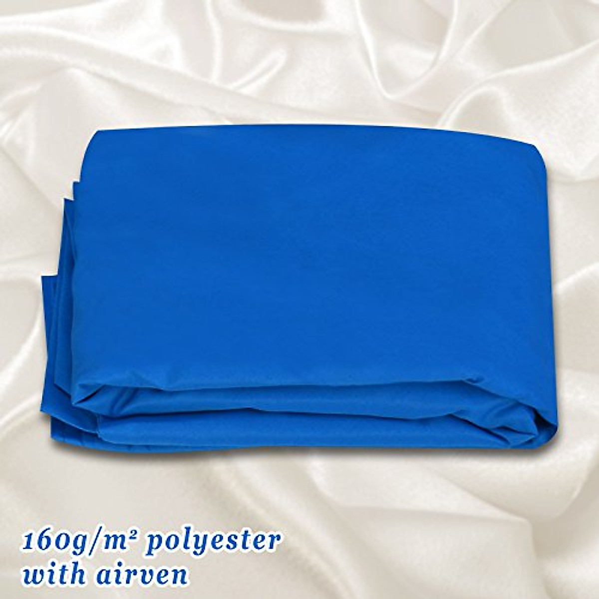 BenefitUSA Canopy ONLY Replacement 10'X10' Gazebo Canopy top Patio Pavilion Cover Sunshade plyester Double Tiers (Blue)