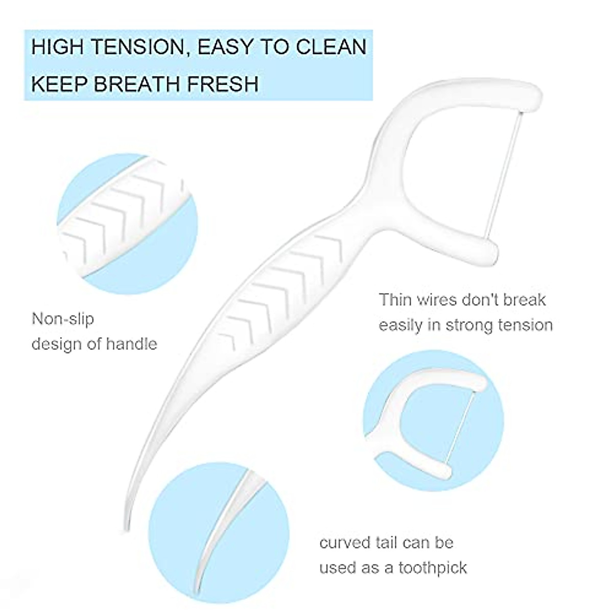 Floss Singles Bag,Dental Picks Disposable,Travel Dental Floss,Dental Floss,Floss Sticks ,Easy to Carry Dental Flossers(150 Count Packaged Individually)