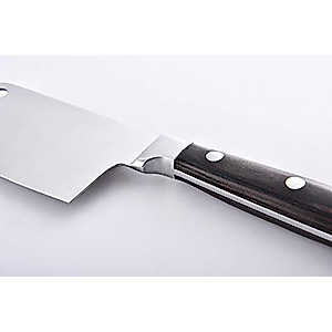 Seven Lotus Cheese Knife - Sharp Premium Stainless Steel Hatchet Blade - Original Home Essentials - Bar Tool Knives - Unique Gift - Perfect for Cutting Parmesan to Brie Cheeses - Great for Picnic