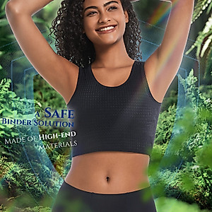 LGBT UNICORNS Chest binder for Women, Black