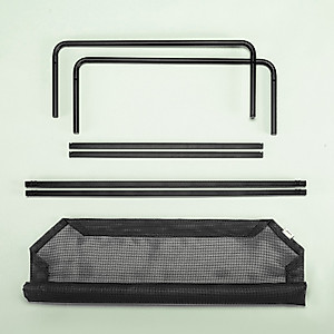 ZINUS Elevated Metal Framed Comfort Pet Bed, Small, Black