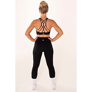 LM Active high Impact Butter Soft Cross Back Bras Black