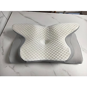 Teemour Neck Support Pillow for Side Back Stomach Sleepers Cooling Pillow with Pillowcase