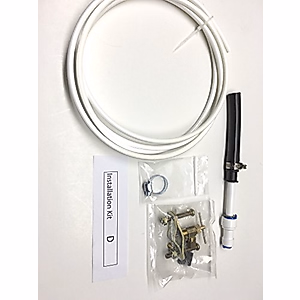 Universal Ionizer Faucet for Under Sink Installation - Brushed Nickel Finish with Installation Kit (Kit B - 3/8" Line Size, 1/4" Ionizer Fitting Size)