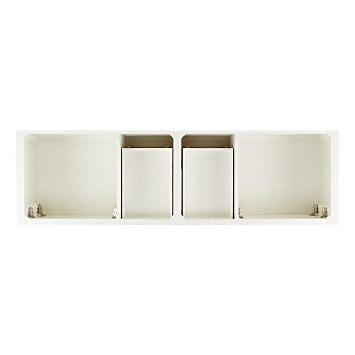 Signature Hardware 952444-RUMB-8 Olsen 72" Free Standing Double Vanity Set with Cabinet, Granite, Marble or Quartz Vanity Top, and Rectangular Undermount Sinks - 8" Faucet Holes