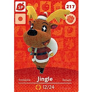 Nintendo Animal Crossing Happy Home Designer Amiibo Card Jingle 217/300 USA Version