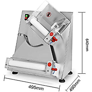 Pizza dough roller machine, Electric Pizza Press Making Machine, Pizza Commercial Sheeter, Automatically Pasta Maker for Bread and Pasta