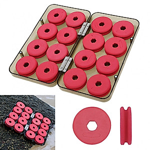 OriGlam 16pcs Fishing Line Storage Fishing Foam Spools, Foam Fishing Winding Board Fishing Line, Fishing Line Spools Fly Fishing Gear for Organizer Storage Accessories