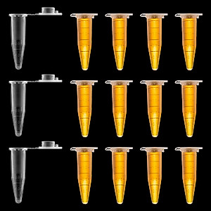 Ackers Science 500Pcs 1.5ml Polypropylene Graduated Microcentrifuge Tubes with Snap Cap,Natural