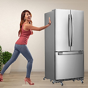 12 Pcs Furniture Moving Dolly 3 Wheel Steel Tri Dolly Heavy Duty Movers Mobile Rollers Triangle Swivel Caster Easy Moving Tool for Home Furniture 200 Lbs Load Capacity