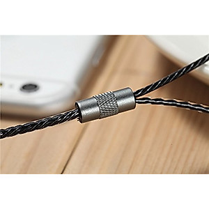 OFC Upgrade Audio Cable Cord for Shure SE846 SE535 SE425 SE315 SE215 UE900 (Black)