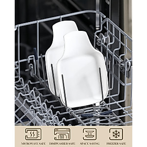 MALACASA Spoon Rest, Large Spoon Rests for Stove Top, Porcelain Spoon Holder for Kitchen Counter, Utensils Rests, Cooking Spoon Holders for Spatula Ladle Tongs, Ivory White, Series REGULAR