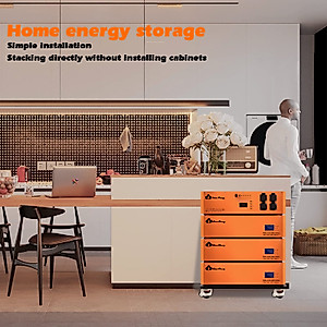 Cloudenergy 48V 150Ah Stackable LiFePO4 Deep Cycle Rechargeable Battery 6000+ Life Cycles & 10-Year Lifetime Built-in BMS & LED Monitor RV, Solar, Marine, Overland, Off-Grid