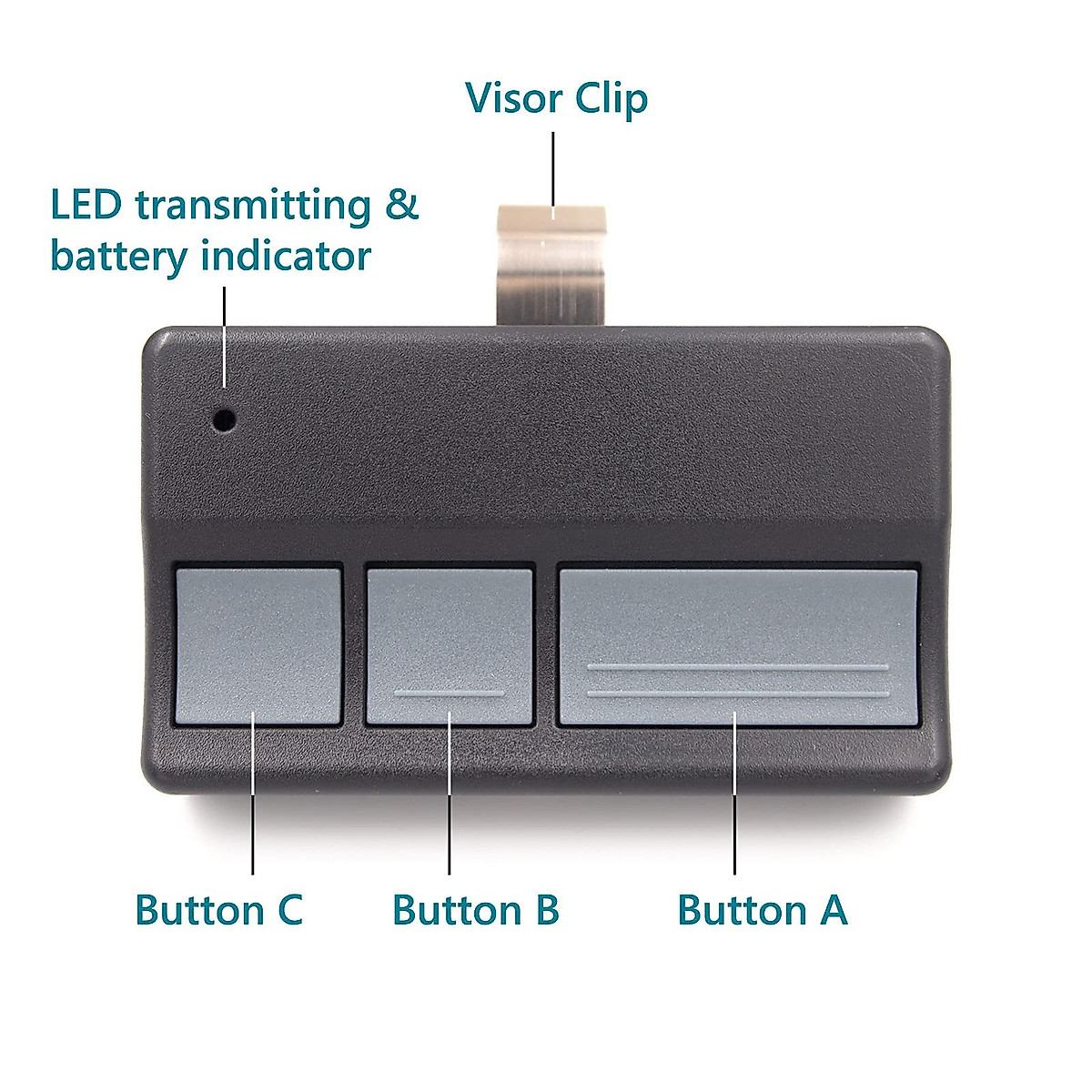 Solidremote 371LM 373LM 971LM 973LM, for Chamberlain, LiftMaster Garage Door Opener Remote