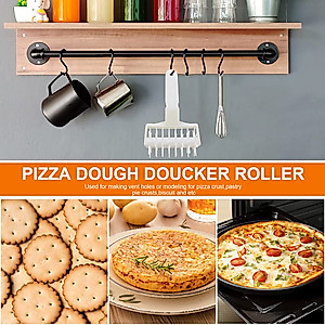 JOGILBOY Dough Docker Pizza Pie Dough Roller Docker Pizza Roller Spikes Time-Saver Dough Docker Hole Punch Crust blistering Killer Baking Tools for Pizza Crust Pastry Dough Pie Pizza Bread