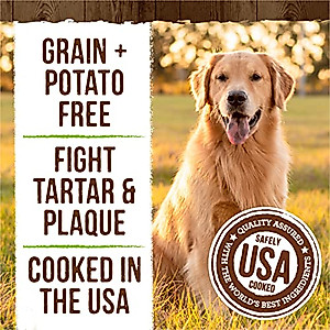 Merrick Fresh Kisses Dog Dental Treats, Coconut Plus Botanical Oils Recipe, Dog Treats for Large Breeds Over 50 Lbs - 2.23 lb Box, 22 Count (Pack of 1)