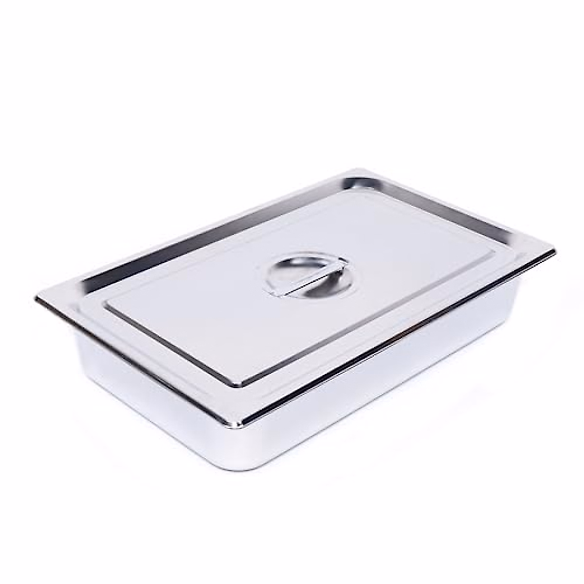 Stainless Steel Packing Food Plate,Metal Food Tray Plate,Steam Table Water Pan,4" Deep Food Containers,Food Warmer Pan,Hotel Pan,Food Safe Smooth Polished for Adults,Kids,Picky Eaters,Campers.