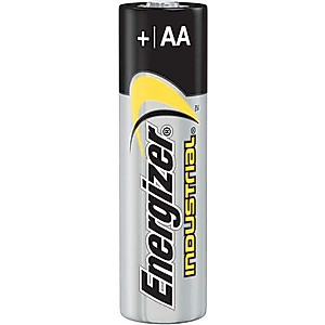 Energizer EN91 Industrial Alkaline Batteries, AA (Box of 144 Batteries) - Made in The USA or Singapore