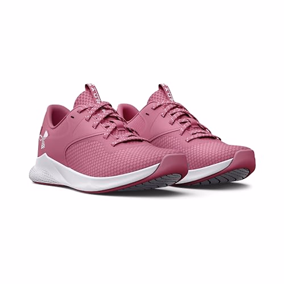 Under Armour Women's Charged Aurora 2, (603) Pace Pink/Pace Pink/White, 8