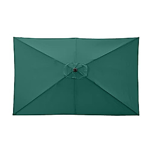 Pure Garden 50-LG1278 Hunter Green Rectangular Patio Umbrella Color