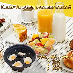 4 in1 Multifunction Kitchen tool compatible with Thermomix Accessories Cooking Utensils Eggs Poachers Egg Cooker Tool compatible with Thermomix TM6/TM5/TM31 and Air Fryer Oven compatible with