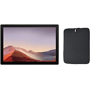 Microsoft Surface Pro 7 12.3” (2736x1824) 10-Point Touch Display Tablet PC w/WOOV Accessory Bundle, Intel 10th Gen Core i5, 8GB RAM, 128GB SSD, Windows 10 Home, Platinum (Latest Model)