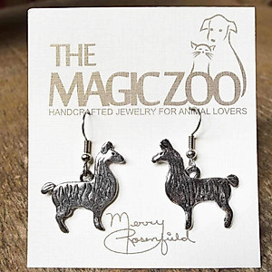 Pewter Llama Earrings by The Magic Zoo