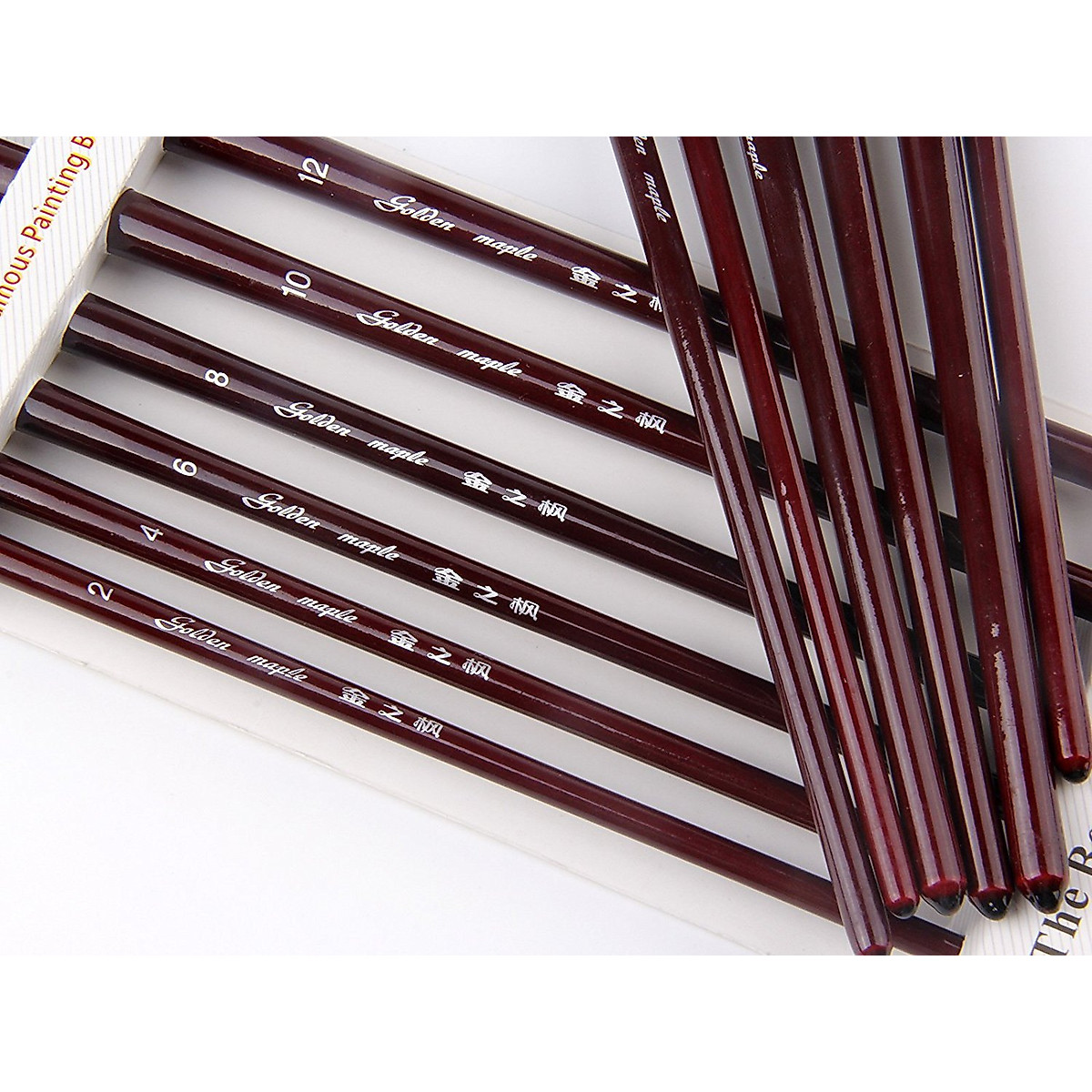 Artist Paint Brushes-Superior Sable Watercolour Brushes Round Point Tip Paint Brush Set for Watercolor Acrylic Painting Supplies