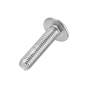 uxcell Flanged Button Head Socket Cap Screws, M5*22mm Hex Socket Drive Screw, 304 Stainless Steel Fasteners Bolts, Fully Threaded Machine Screw 50Pcs