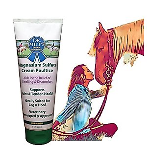Dr. Milt's Horse Topical Epsom Salt Pain Relief Ointment Rub: Poultice and Liniment Cream. 1-8oz Cream