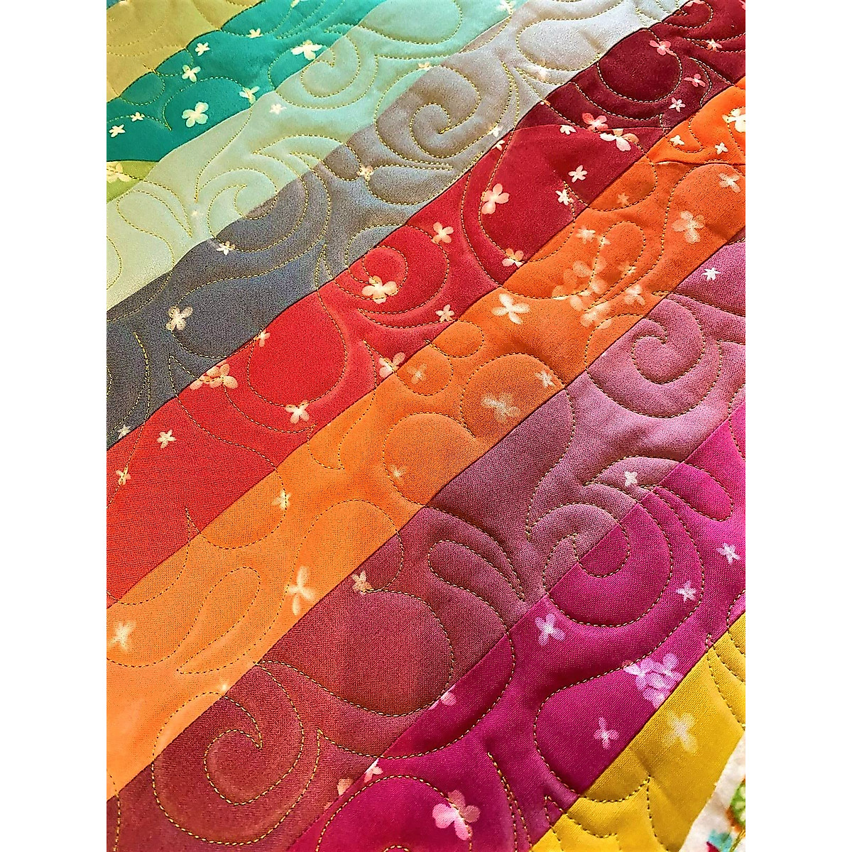 Full Line Stencil - Splash of Love - Edge to Edge Stencil, Continuous Line Template for Free Motion Quilting, Domestic Machine Quilting, Hand Quilting, Long-Arm Quilting (60037)