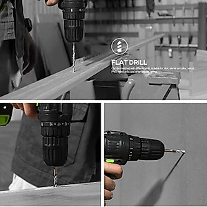 GALAX PRO 20V Cordless Drill Driver with Work Light, Max Torque 20N.m, 3/8 Inch Keyless Chuck, 19+1 Position, Single Speed 0-600RPM, 1.3Ah Battery and Charger Included