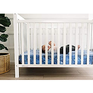 Premium Fitted Knit Crib Sheet/Toddler Sheet Galaxy by Copper Pearl