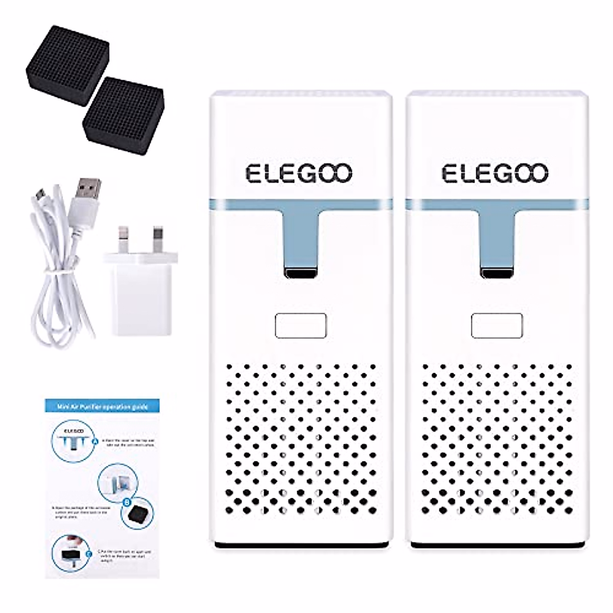 ELEGOO Air Purifier for LCD/DLP/MSLA 3D Printers (Pack of 2)