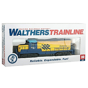 Walthers Trainline HO Scale Model HO Scale Model EMD GP9M Standard DC Ontario Northland #1600